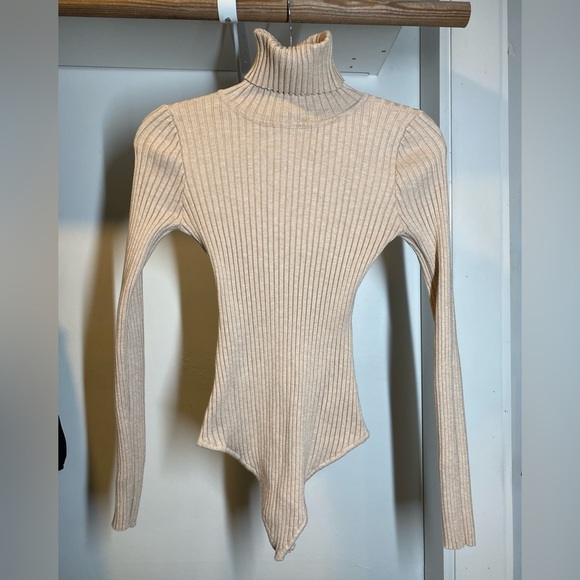 naked wardrobe | Tops | Ribbed Cream Turtle Neck | Poshmark